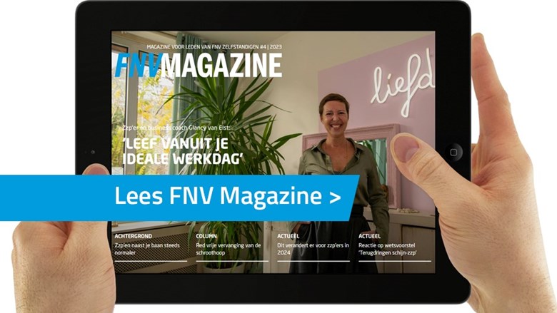 Nieuwe editie digitaal magazine FNV Zelfstandigen - FNV
